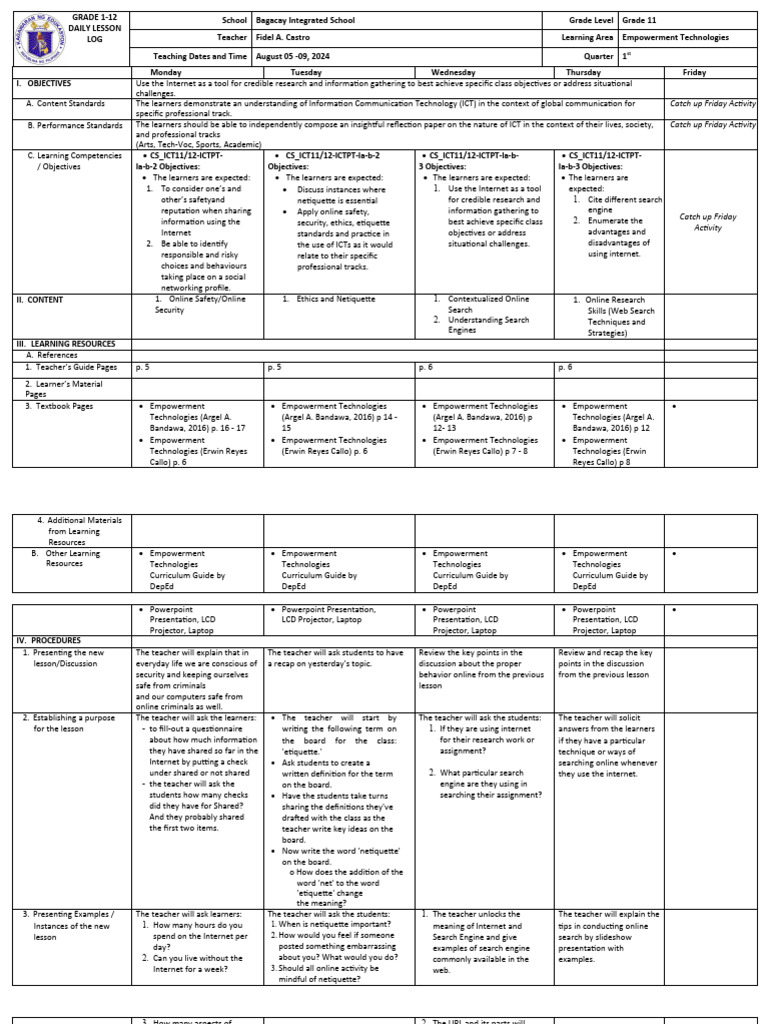 Etech-Week 2 | PDF | World Wide Web | Internet & Web
