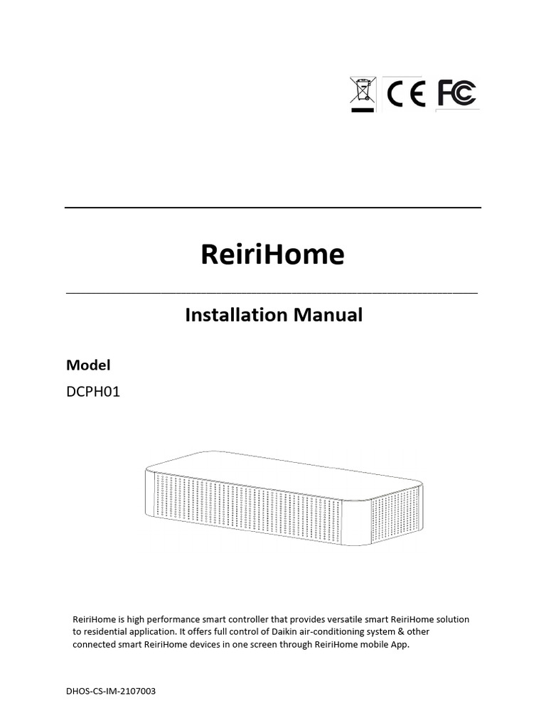 DCPH01 - ReiriHome Installation Manual | PDF | Computer Network | Usb