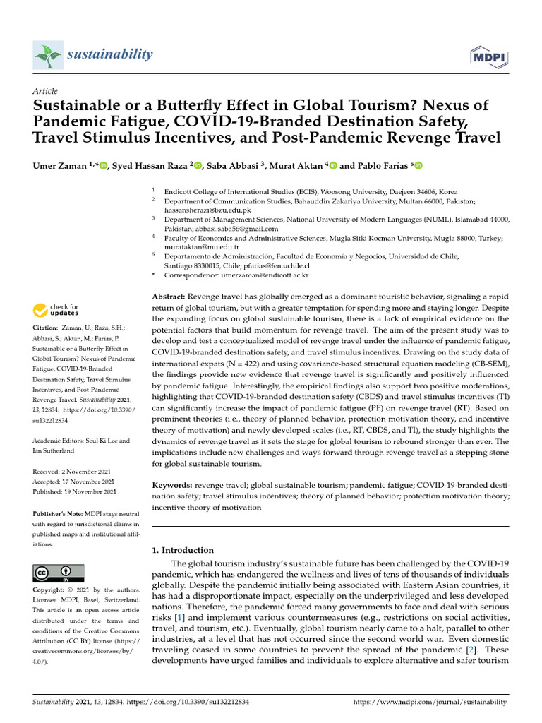 Sustainable or A Butterfly Eff | PDF | Structural Equation Modeling ...