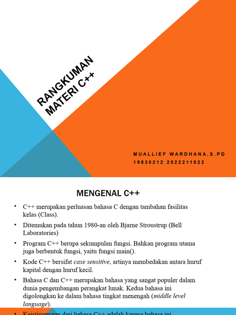 Rangkuman Materi C | PDF | Komputer