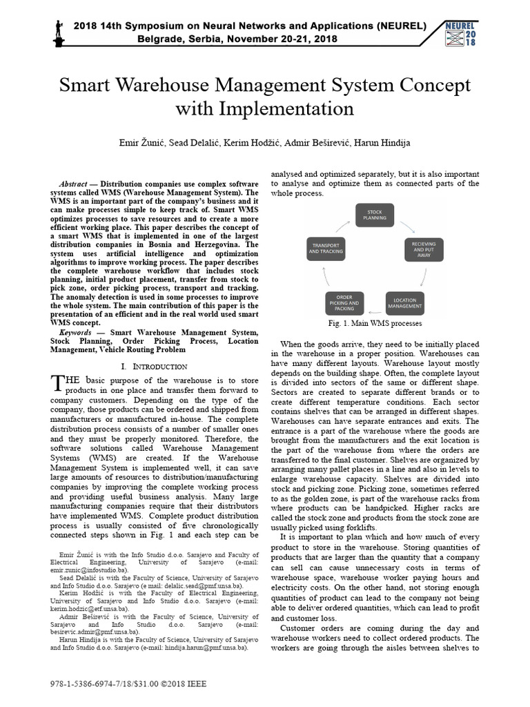 Smart WMS Concept and Implementation | PDF | Warehouse | Algorithms