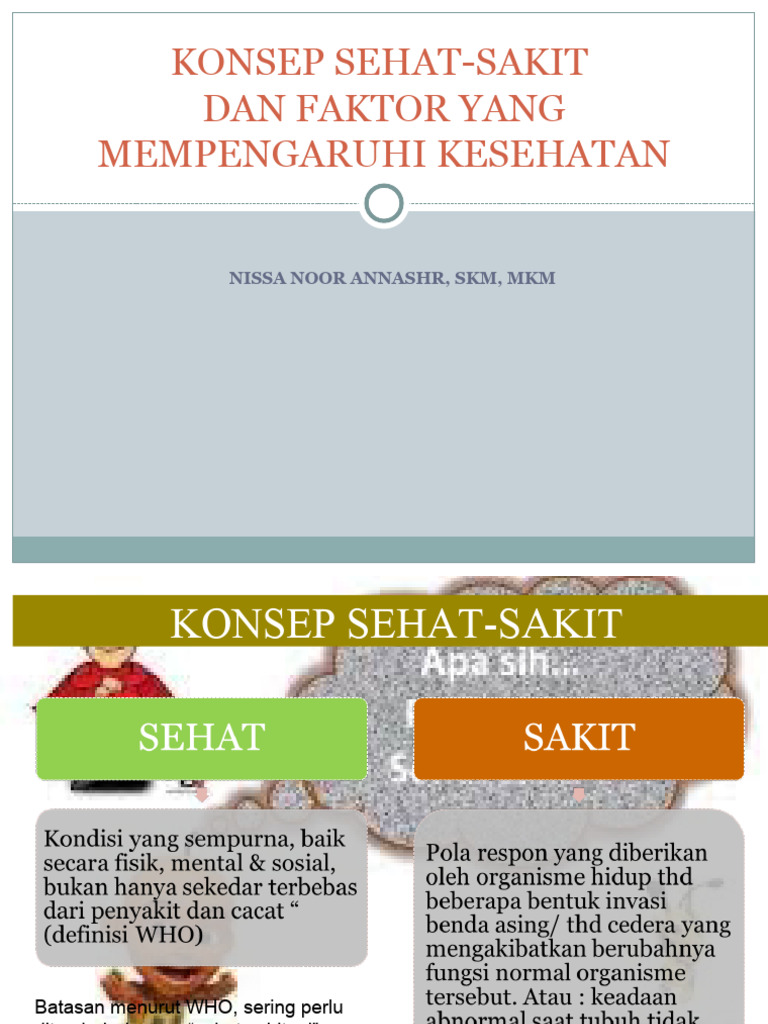 Konsep Sehat-Sakit | PDF | Kesehatan Holistik