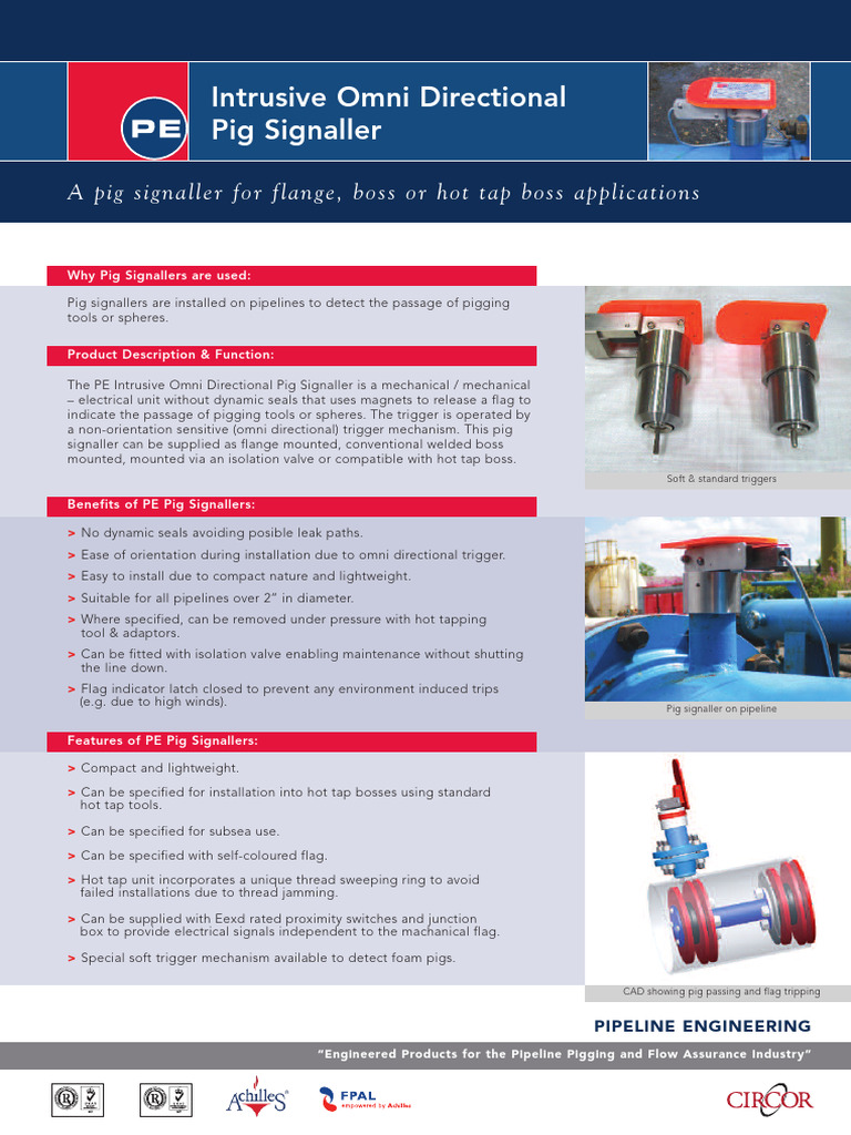 Omni Directional Pig Signaller - Rev 1 | PDF | Tap (Valve) | Pipe ...