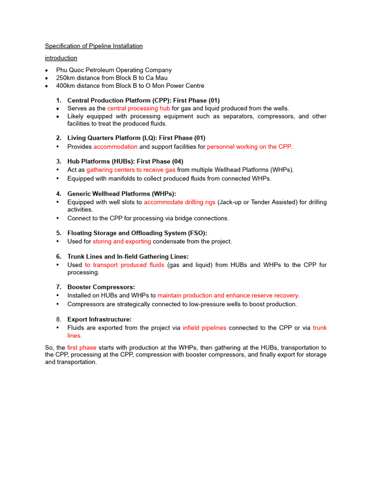 Pipeline Installation Specification Guide | PDF | Anchor | Surveying