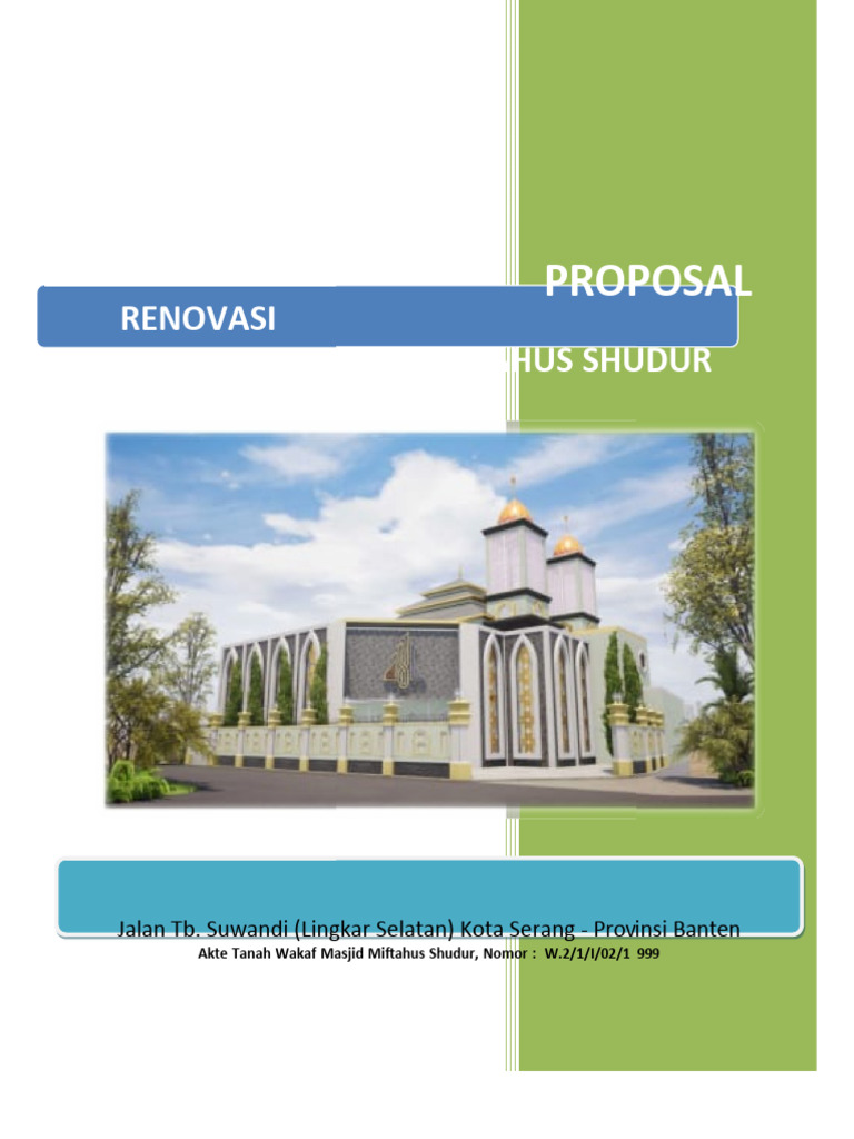 Contoh Proposal Masjid | PDF