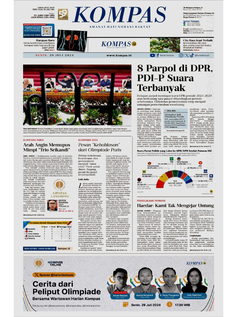 Kompas 240729 | PDF