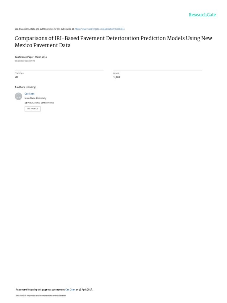 IRI NewMexicoModel | PDF | P Value | Statistics