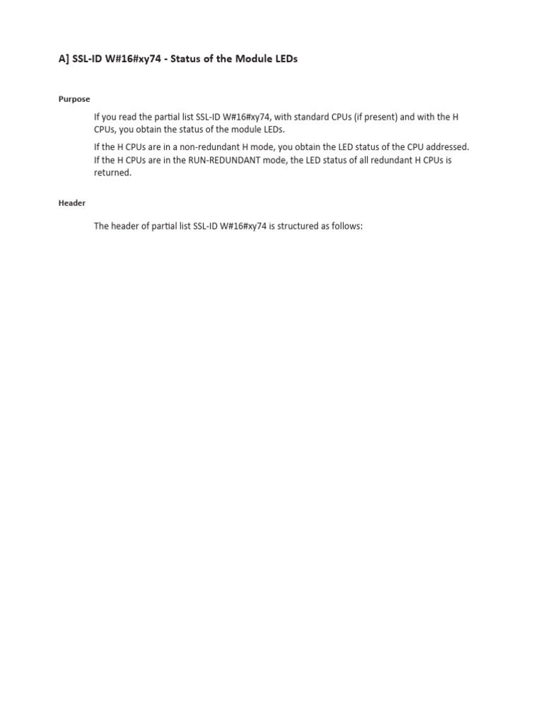 System Bits of s7-400 LED | PDF | Central Processing Unit | Byte