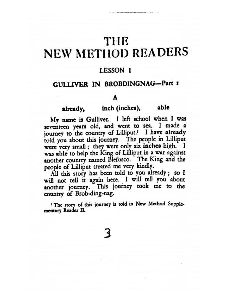 NEW METHOD READER 3 Lesson 1 | PDF