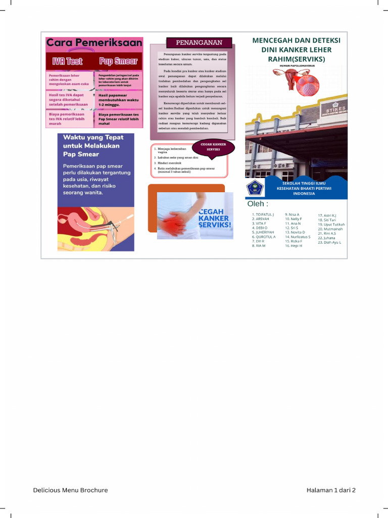 Leaflet CA Serviks | PDF