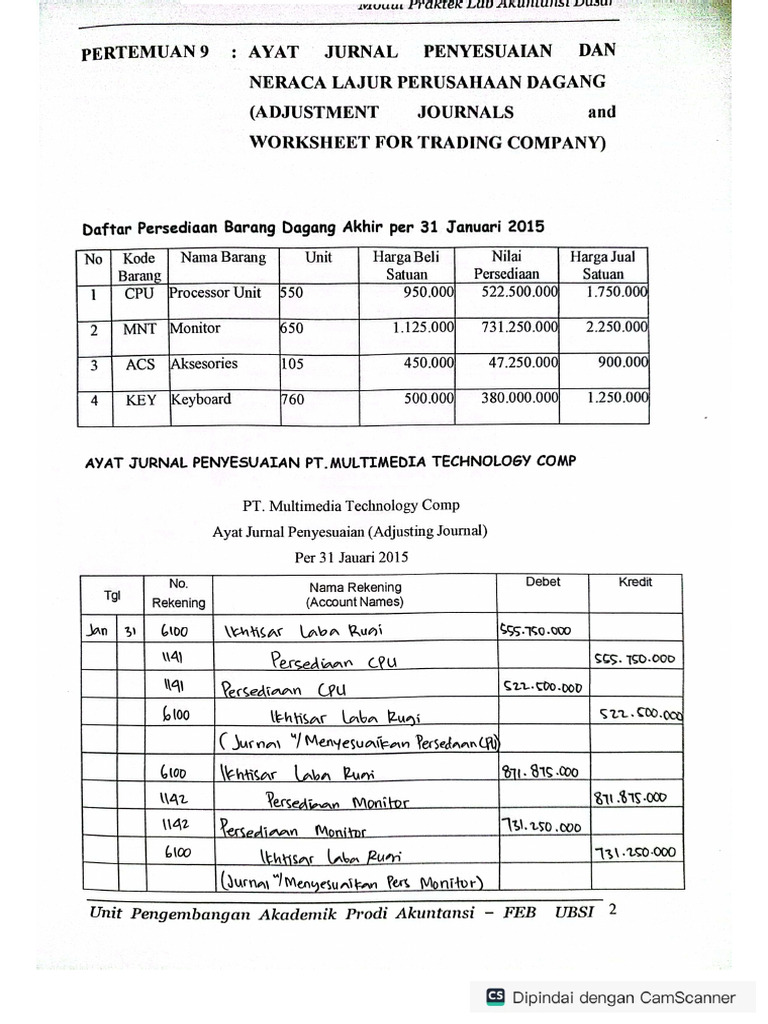 Tugas Uas Modul Praktikum Akuntansi | PDF