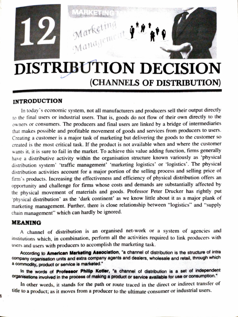 Distribution Decision | PDF