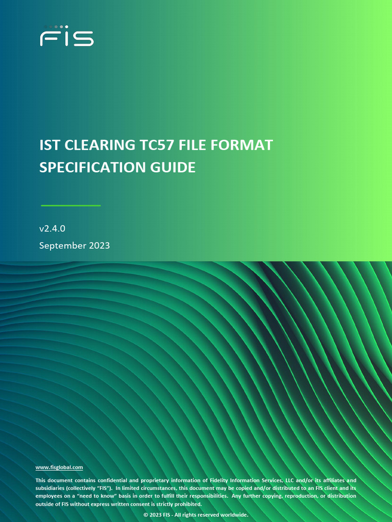 IST Clearing TC57 File Format Specification Guide v240 | PDF | Master ...
