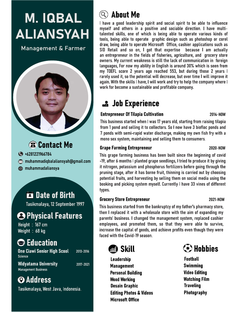 CV Iqbal Dikompresi | PDF