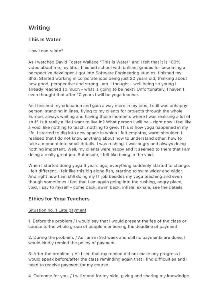 This Is Water/ Essay | PDF