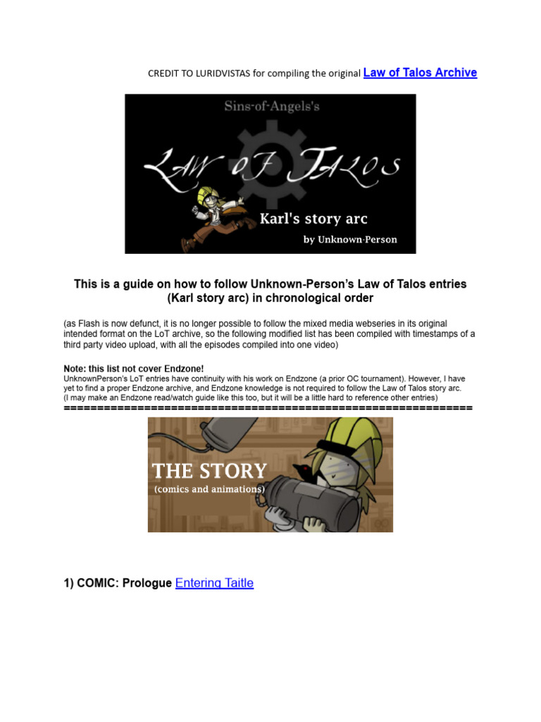 Law of Talos - Karl Story Arc (In Order) | PDF | Science & Mathematics ...