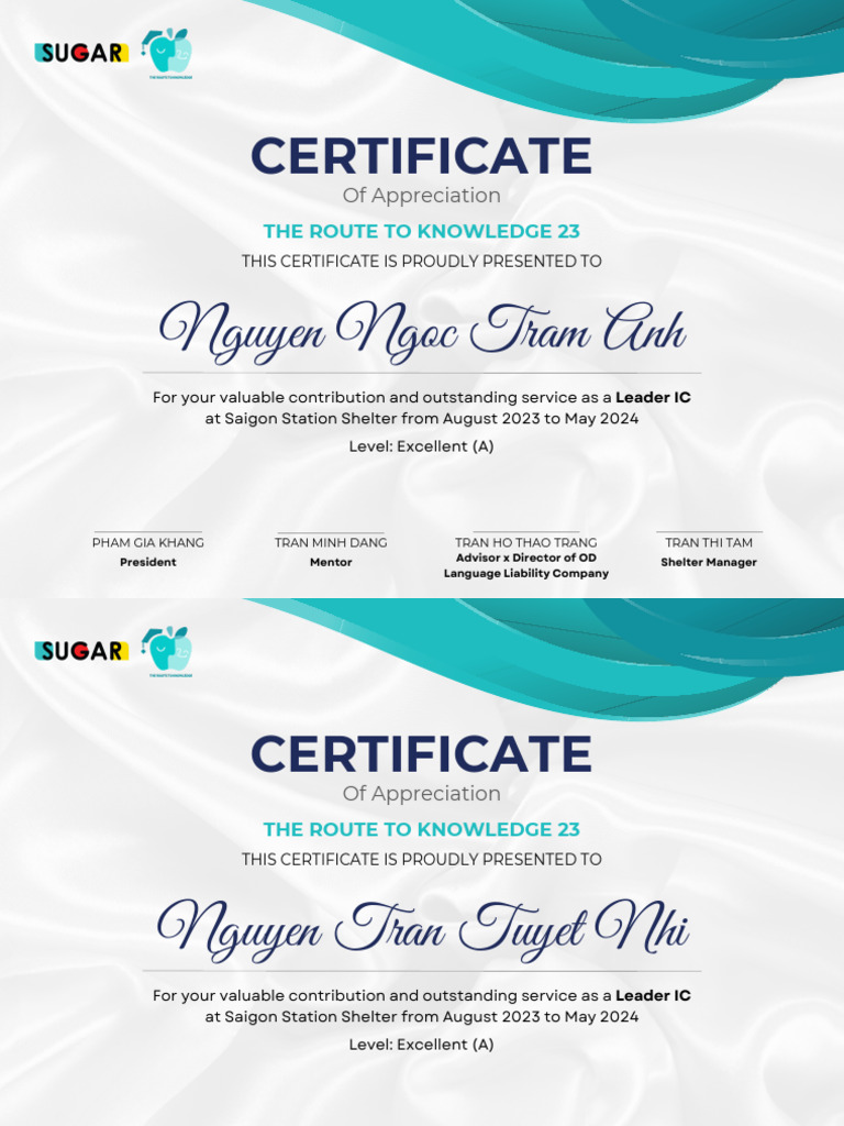 ĐĐTT 23 GSG Certificate BTC & TNV | PDF | Ho Chi Minh City | Vietnam