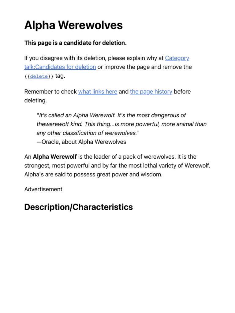 Alpha Werewolves - Monster Hunter International Wiki - Fandom | PDF ...