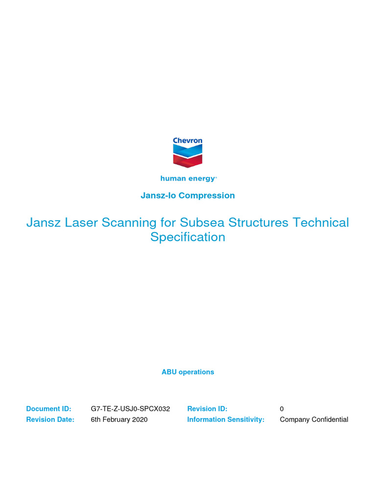 Jansz Laser Scanning For Subsea Structures (0) - G7-TE-Z-USJ0-SPCX032 ...