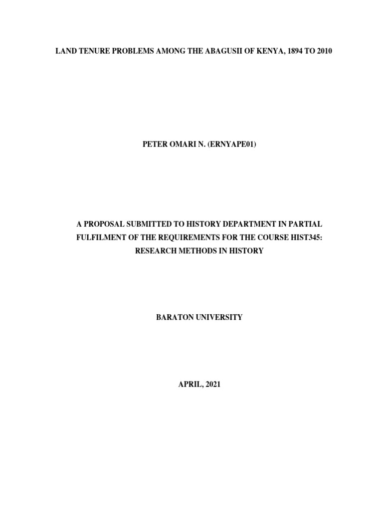 Hist345 Proposal Guidelines | PDF | Science | Methodology