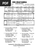 Asubiriza Igihe - Ishimwe Mugabo Henry & Mucyo Salvi | PDF