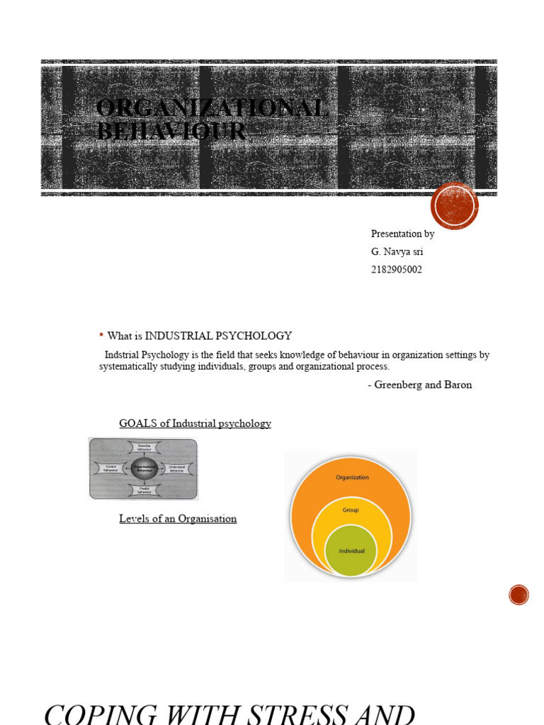 OB Presentation | PDF | Stress (Biology) | Industrial And Organizational Psychology