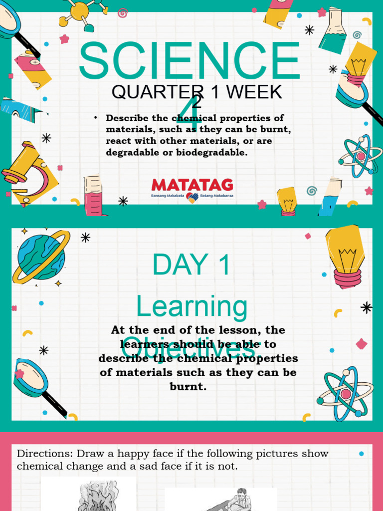 Science4 Q1 Week2 PPT MATATAG | PDF | Biodegradation | Materials
