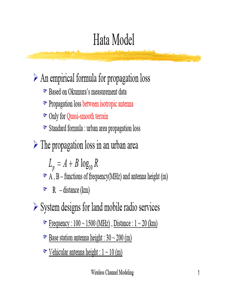 Prop Models | PDF | Physical Phenomena | Broadcast Engineering