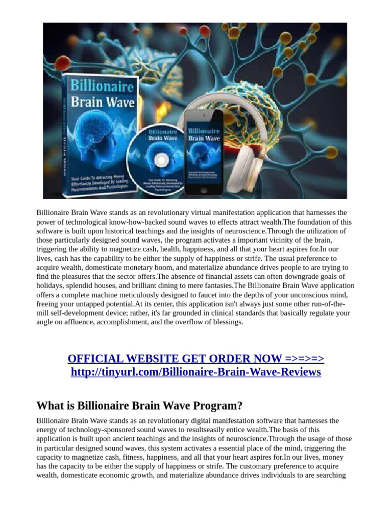 "Billionaire Brain Wave: Wealth Attraction Program" | PDF | Mind | Brain