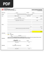 Cash Advance Liquidation Form | PDF