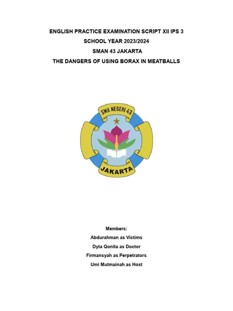 English Practice Examination Script Xii Ips 3 | PDF