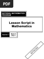 National Math Program Grade 8 2024-LS-G8-NMP - Mathematics - Q1 - W3 ...