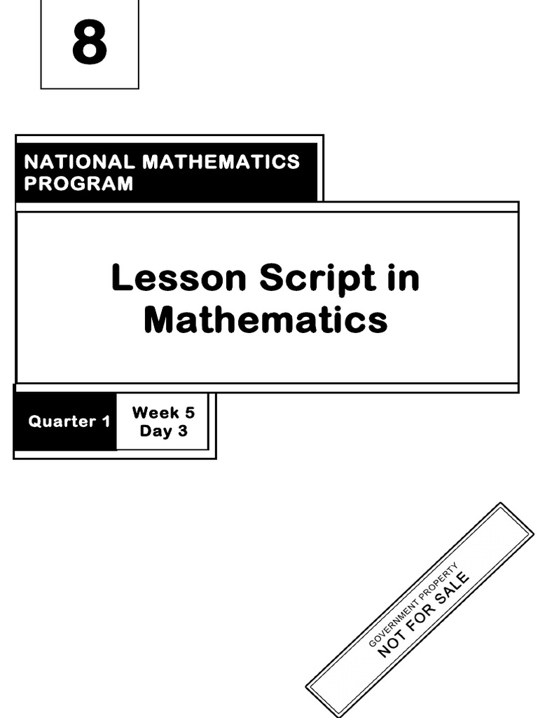2024-LS3-G8 NMP Mathematics Q1 W5 D3 | PDF | Exponentiation | Copyright