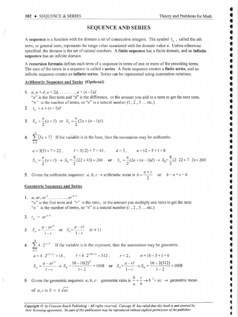 Sequence and Series | PDF