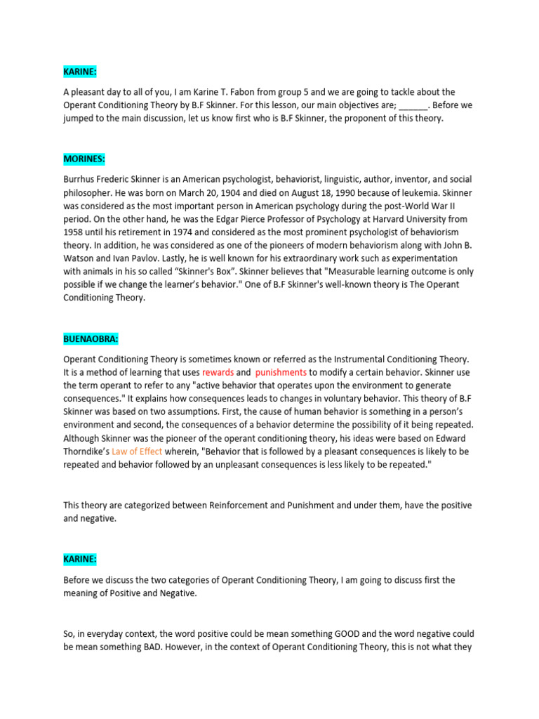 Child and Adolescent Reporting | PDF | Reinforcement | Behaviorism