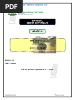 Physical Science Grade 10 November 2024 P2 QP | PDF | Magnesium ...