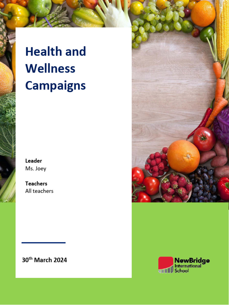 Health and Wellness Campaign | PDF | Teachers | Medical Specialties