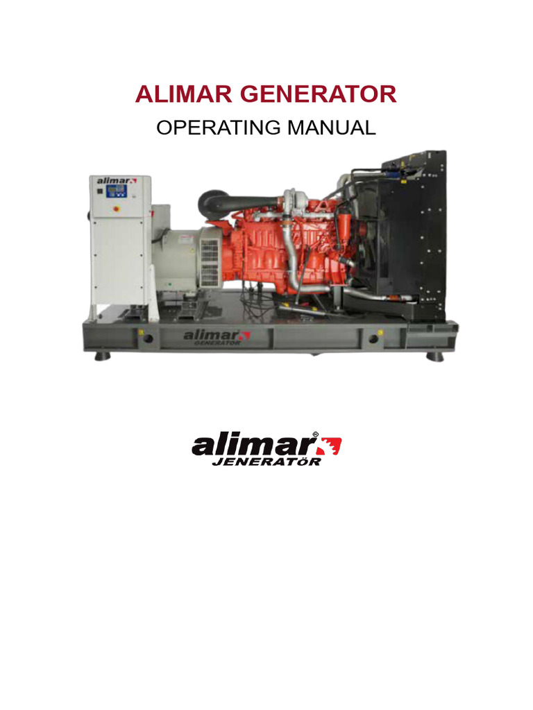 Alimar Generator Operating Manual | PDF | Internal Combustion Engine ...