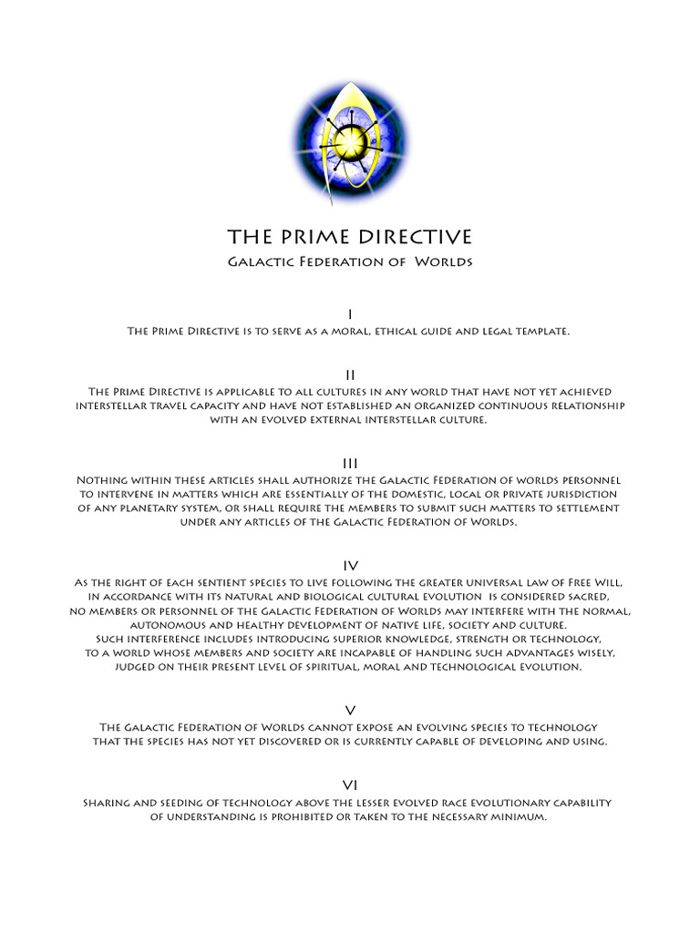 Prime Directive #9 Amended | PDF