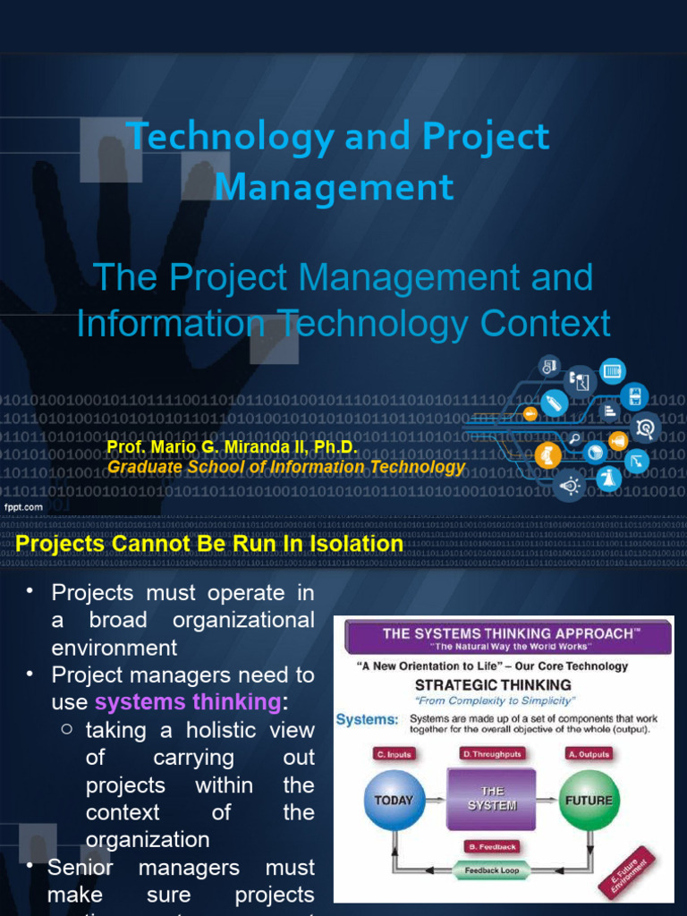 Part 2 - Technology and Project Management - (Proj Management and IT ...