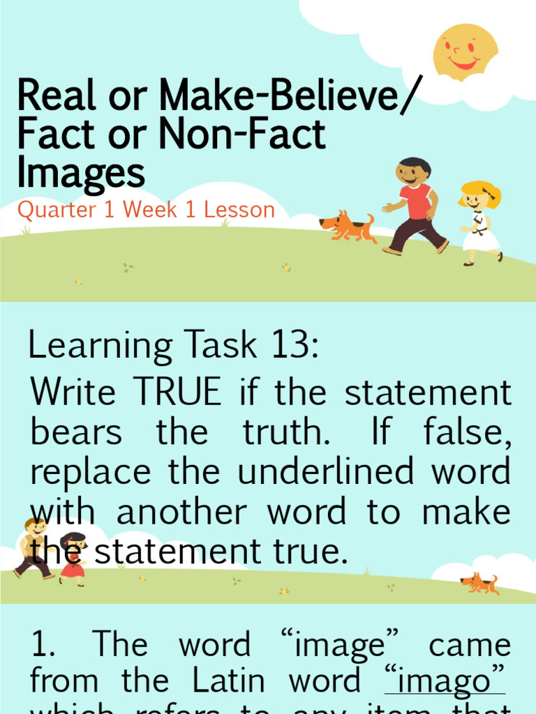 Understanding Real vs. Make-Believe Images | PDF | Social Science