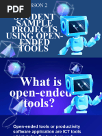 Module 4 - Lesson 2 Student Sample Projects Using Open-Ended Tools | PDF | Bullying | Copyright