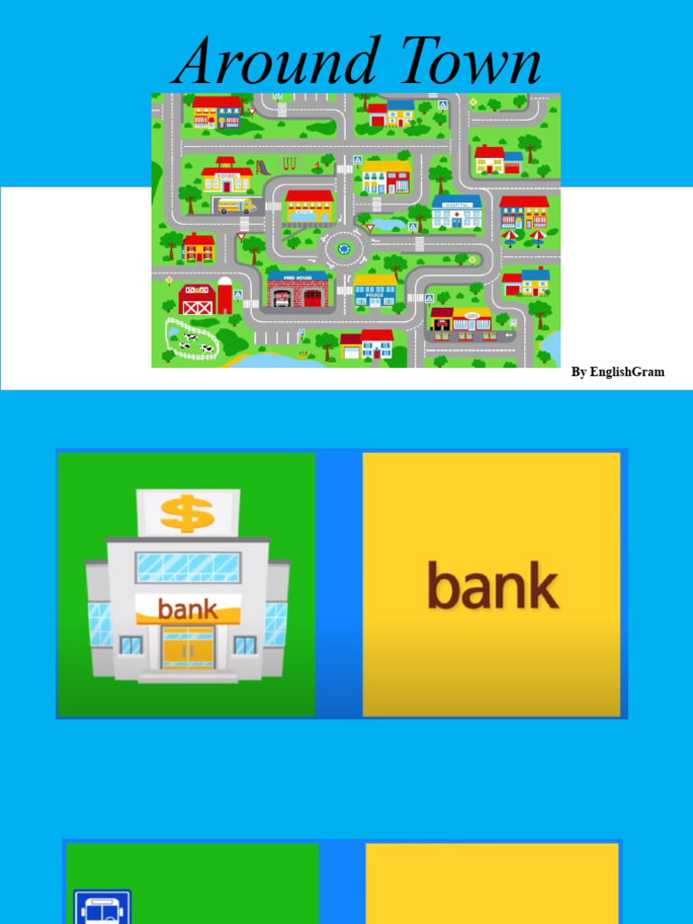 super-minds-3-unit-4-around-town-vocabulary-flashcards_130451 | PDF