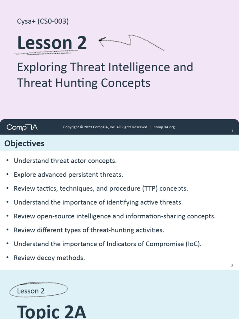 cs0-003 Lesson 02 | PDF | World Wide Web | Internet & Web
