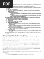 Torts Attack Outline | PDF | Tort | Negligence