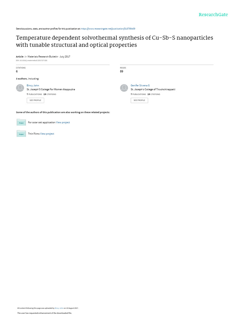Research Paper MRB-FulllengthPaper | PDF | Nanoparticle | Thin Film ...