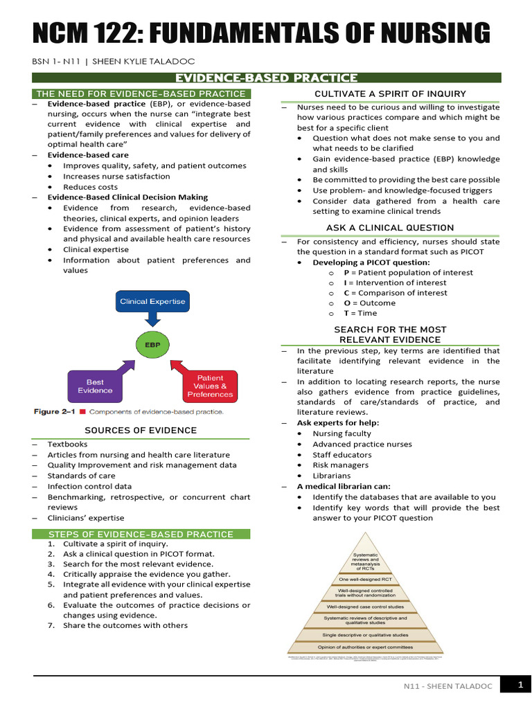 Evidence Based Practice | PDF | Evidence Based Medicine | Nursing