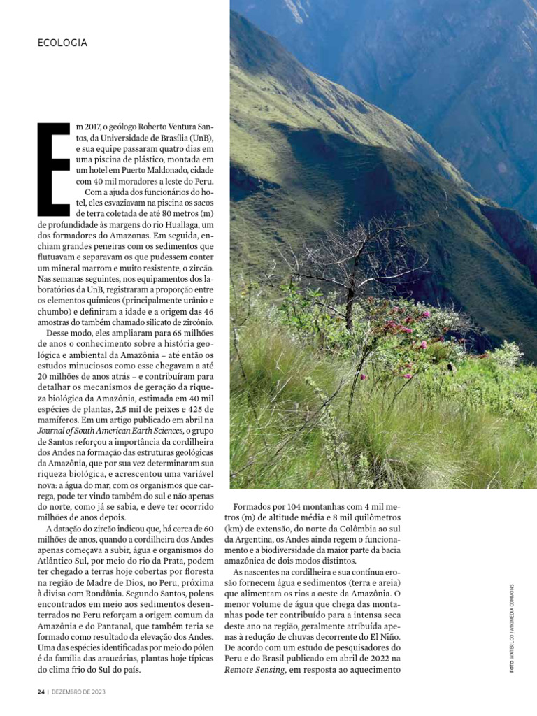 Amazônia - Raízes Da Biodiversidade | PDF | Floresta Amazônica | Andes