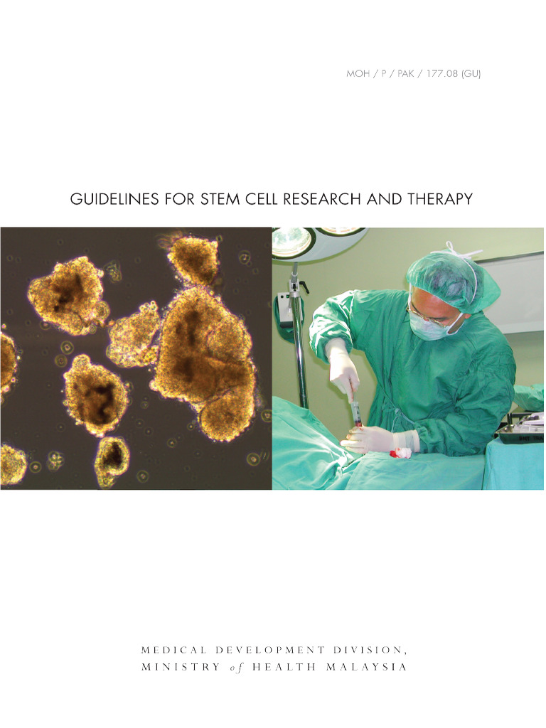 Guideline For Stem Cell Research and Therapy | PDF | Stem Cell | Embryonic Stem Cell