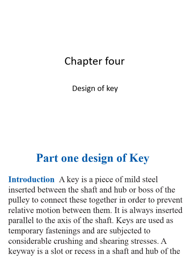 Mechanical Key Design Basics Pdf Mechanics Mechanical Engineering